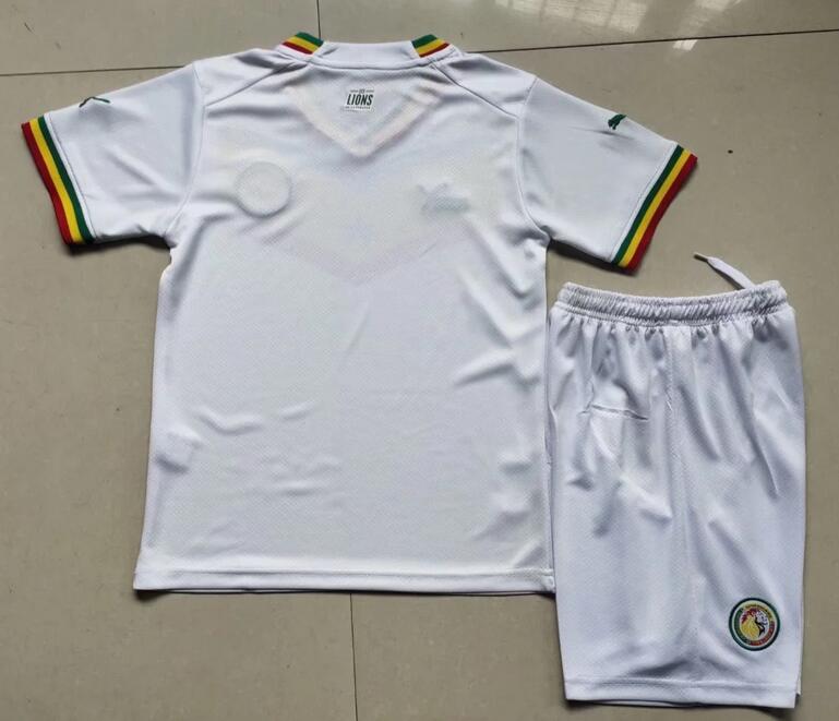 Senegal 2022 World Cup Home Kids Soccer Kit Children Shirt And Shorts ...