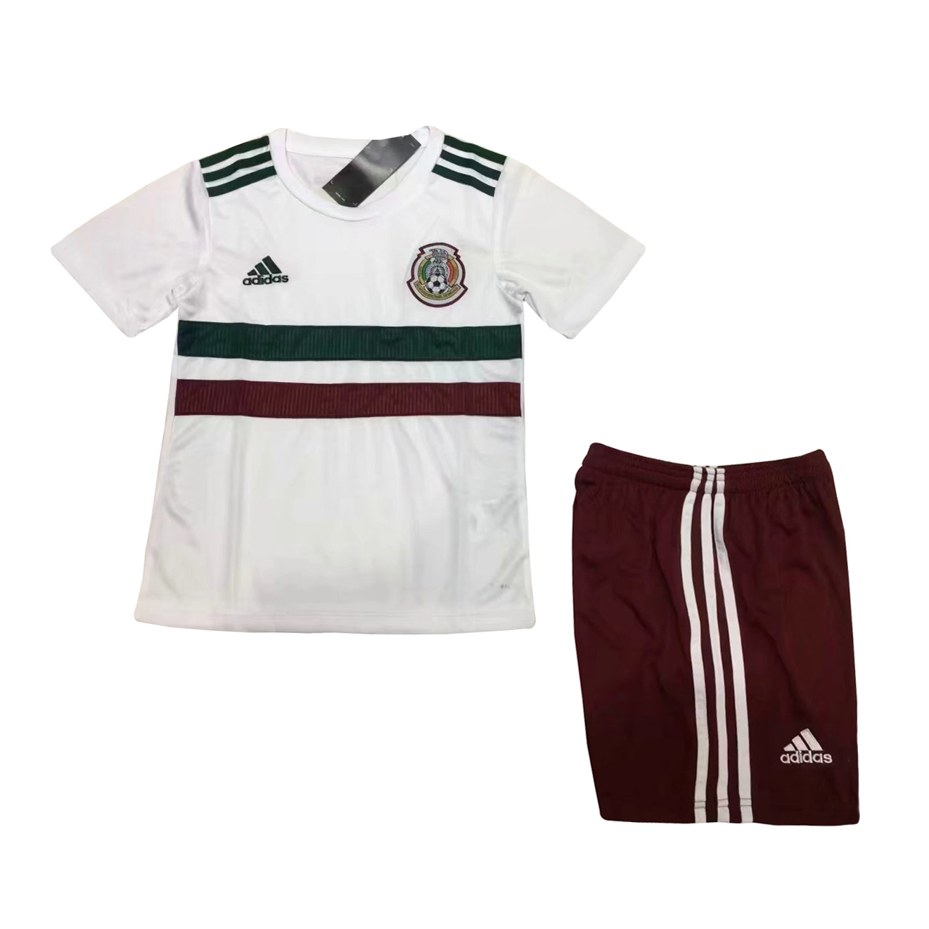 Mexico 2018 FIFA World Cup Away Kids Soccer Kit Children Shirt And ...