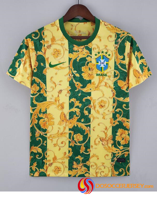 Brazil 2022/23 Special Yellow Green Shirt Soccer Jersey ...
