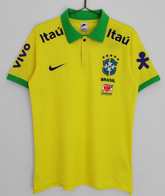Brazil 2022 World Cup Yellow Polo Shirt | Dosoccerjersey Shop