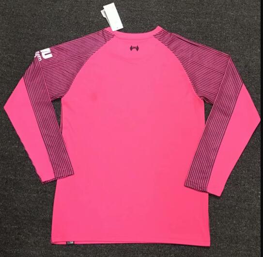Liverpool 2018/19 Pink Goalkeeper Long Sleeve Shirt Soccer Jersey Men ...