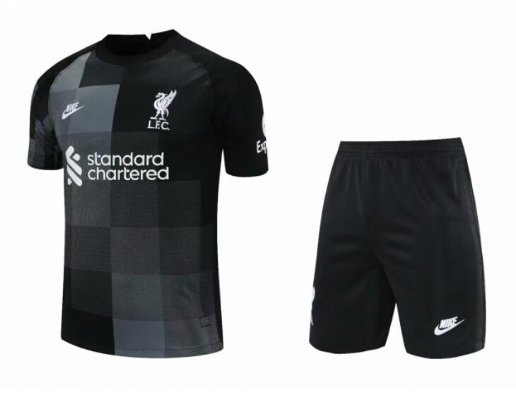 Liverpool 2021/22 Goalkeeper Black Soccer Team Kit | Dosoccerjersey Shop