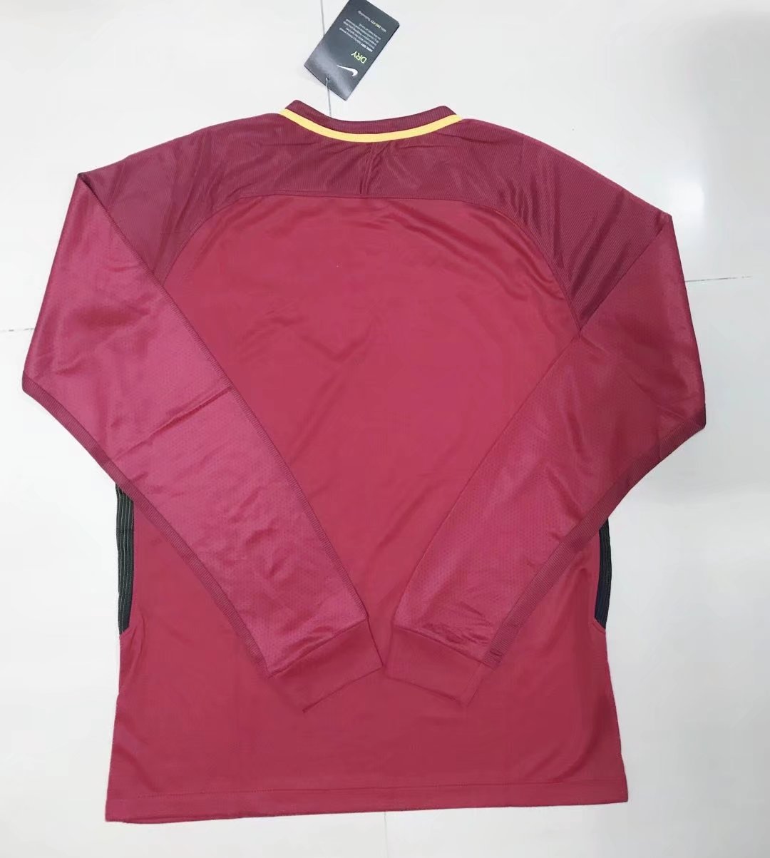 AS Roma 2017/18 Home Long Sleeved Shirt Soccer Jersey | Dosoccerjersey Shop