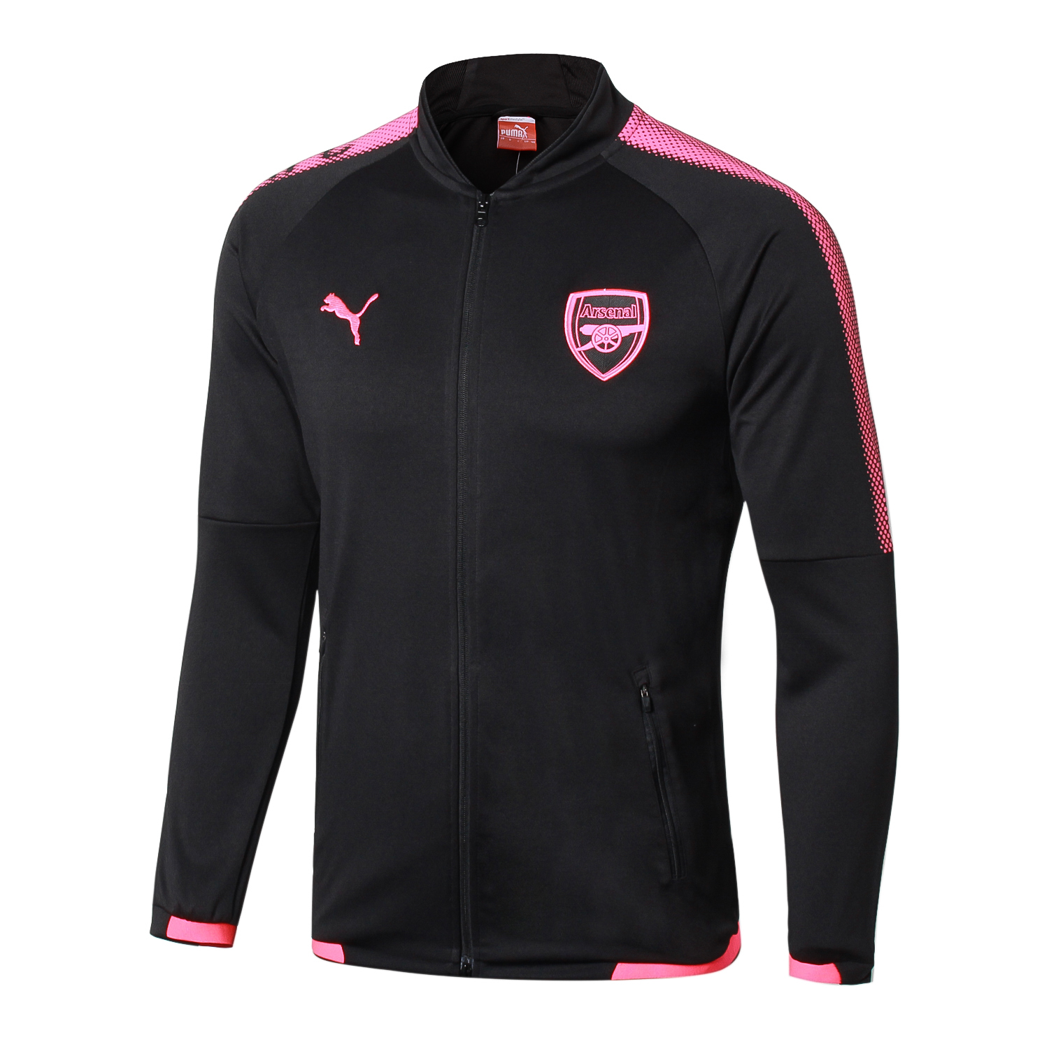 Arsenal 2017/18 Black Track Jacket | Dosoccerjersey Shop