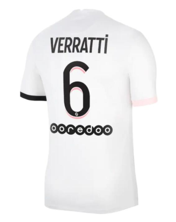 PSG 2021/22 Away MARCO VERRATTI 6 Shirt Soccer Jersey | Dosoccerjersey Shop