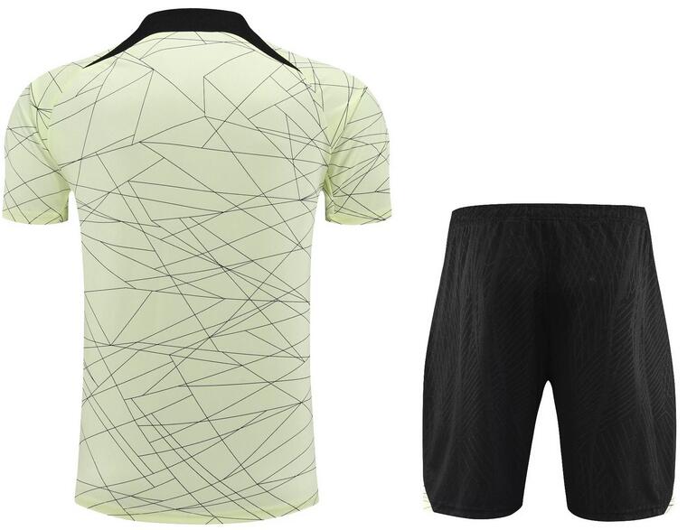 PSG 2023/24 Yellow Black Training Uniforms (Shirt+Shorts ...