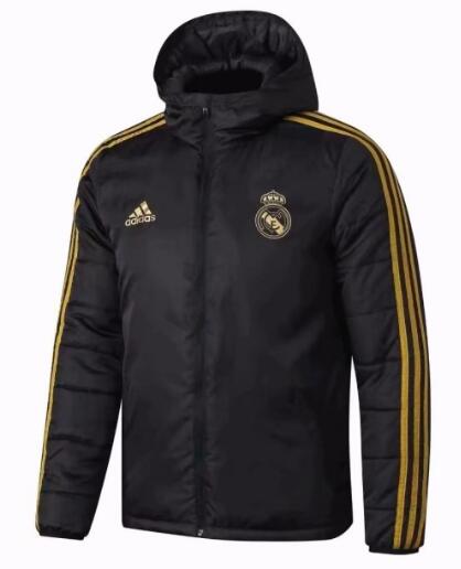 Real Madrid 2020/21 Black Cotton Jacket | Dosoccerjersey Shop