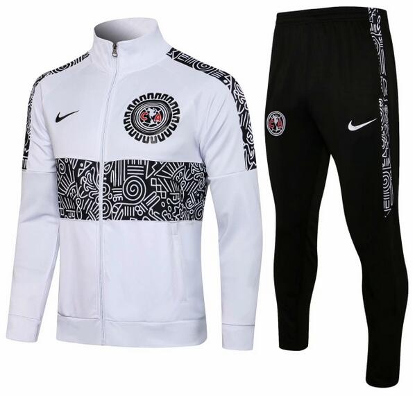 Club America 2021/22 White Training Suits (Jacket+Trouser ...