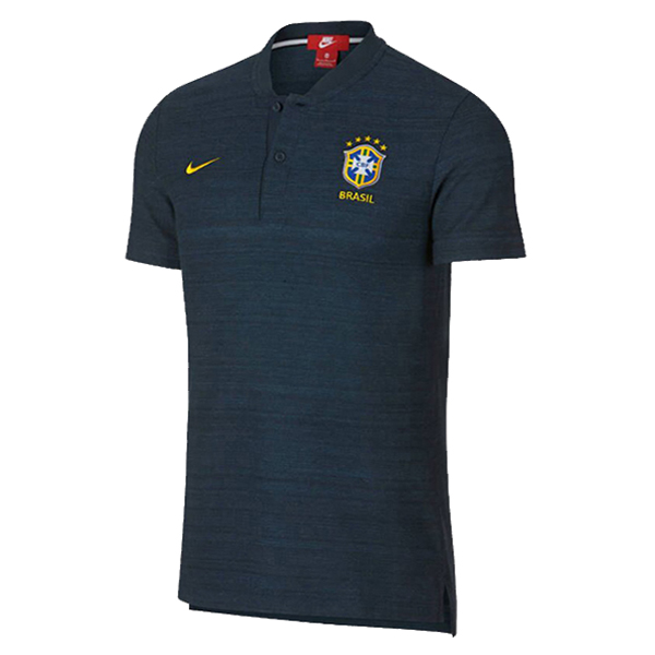 Brazil 2018 World Cup Royal Blue Polo Jersey Shirt | Dosoccerjersey Shop