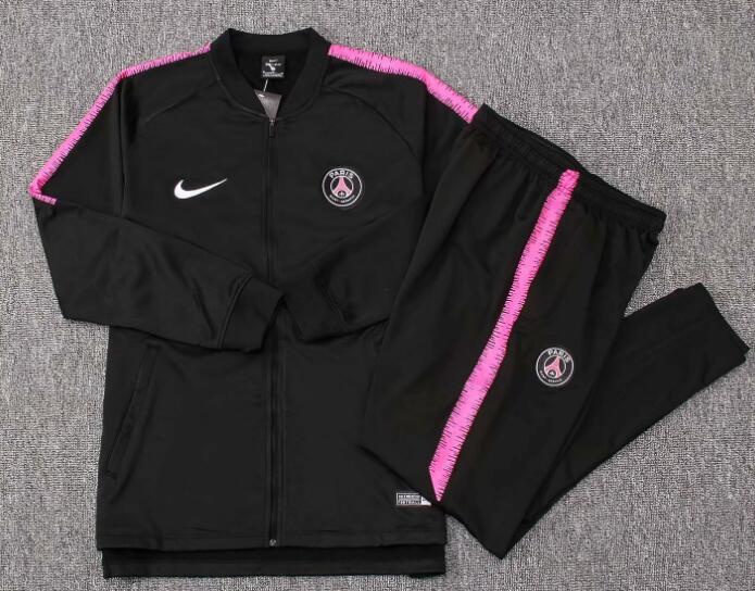 PSG 2018/19 Black Training Suit (Jacket+Trouser) | Dosoccerjersey Shop
