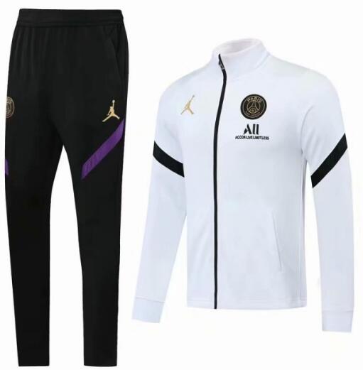 PSG 2020/21 White Training Suits (Jacket+Trousers) | Dosoccerjersey Shop