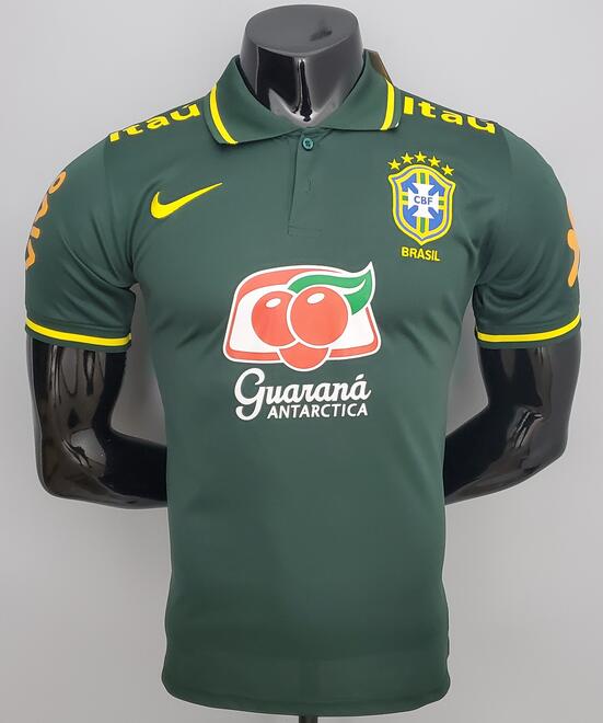 Brazil 2021/22 Green Polo Shirt | Dosoccerjersey Shop