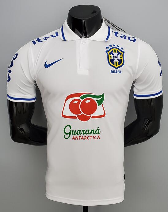 Brazil 2021/22 White Polo Shirt | Dosoccerjersey Shop