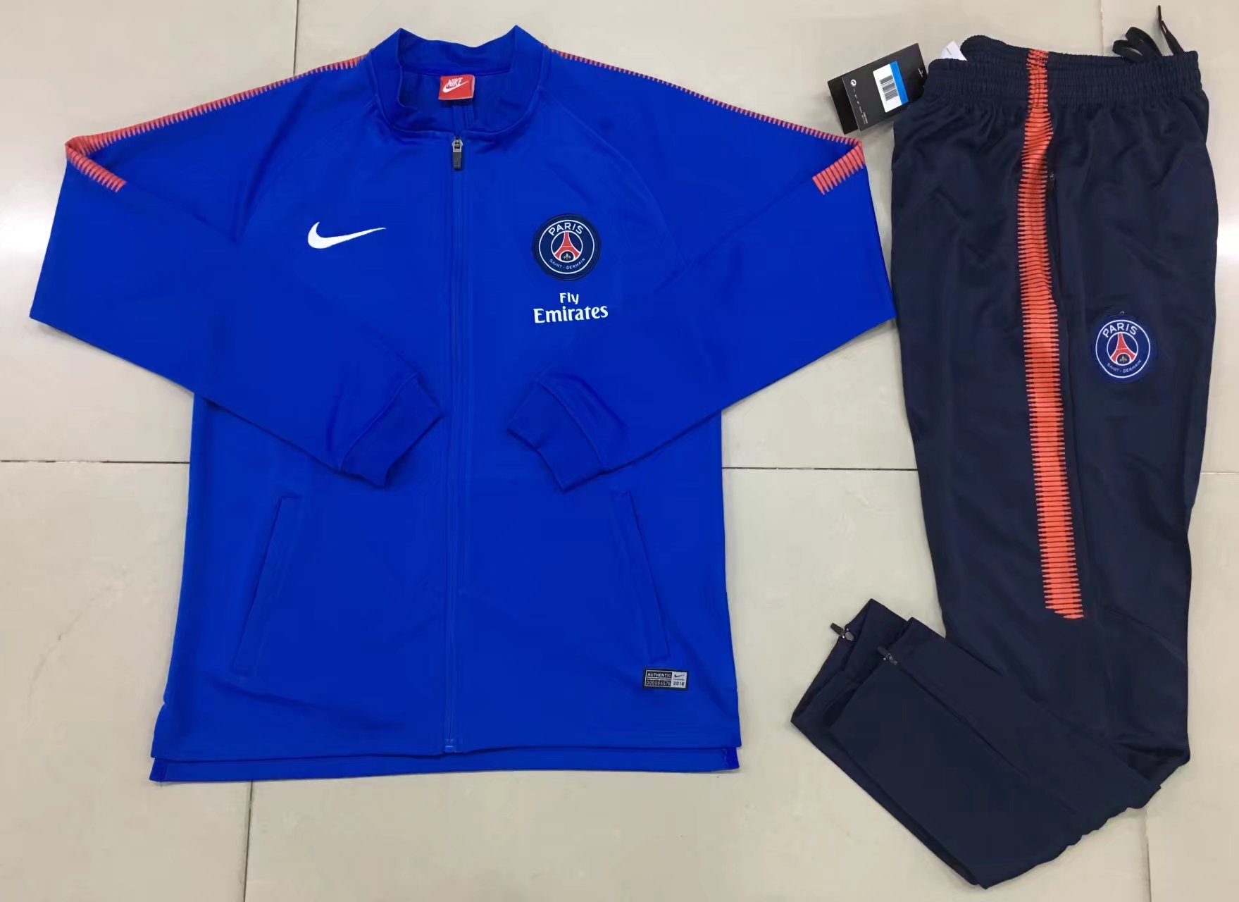 PSG 2017/18 Blue Training Suit (Jacket+Pants) | Dosoccerjersey Shop