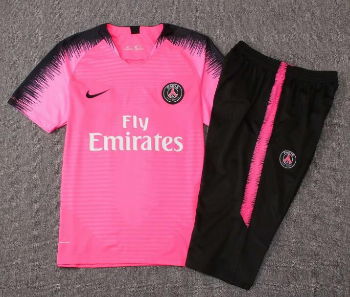 PSG 2018/19 Pink Stripe Short Training Suit | Dosoccerjersey Shop