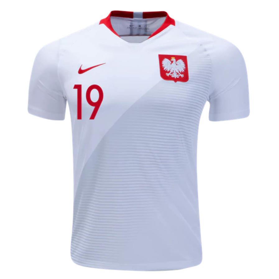 Poland 2018 World Cup Home Piotr Zielinski Shirt Soccer Jersey ...