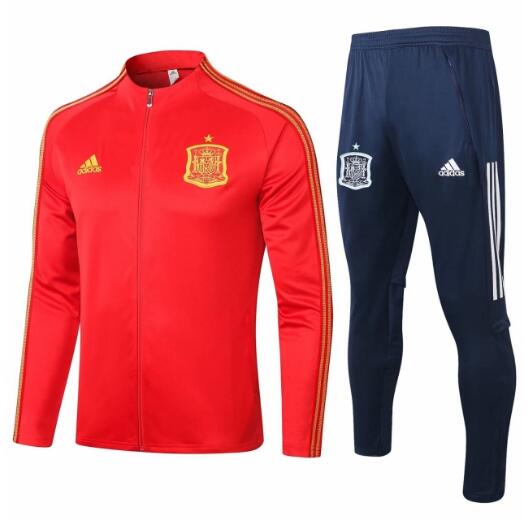 Spain 2020 Red Training Suit (Jacket+Trousers) | Dosoccerjersey Shop