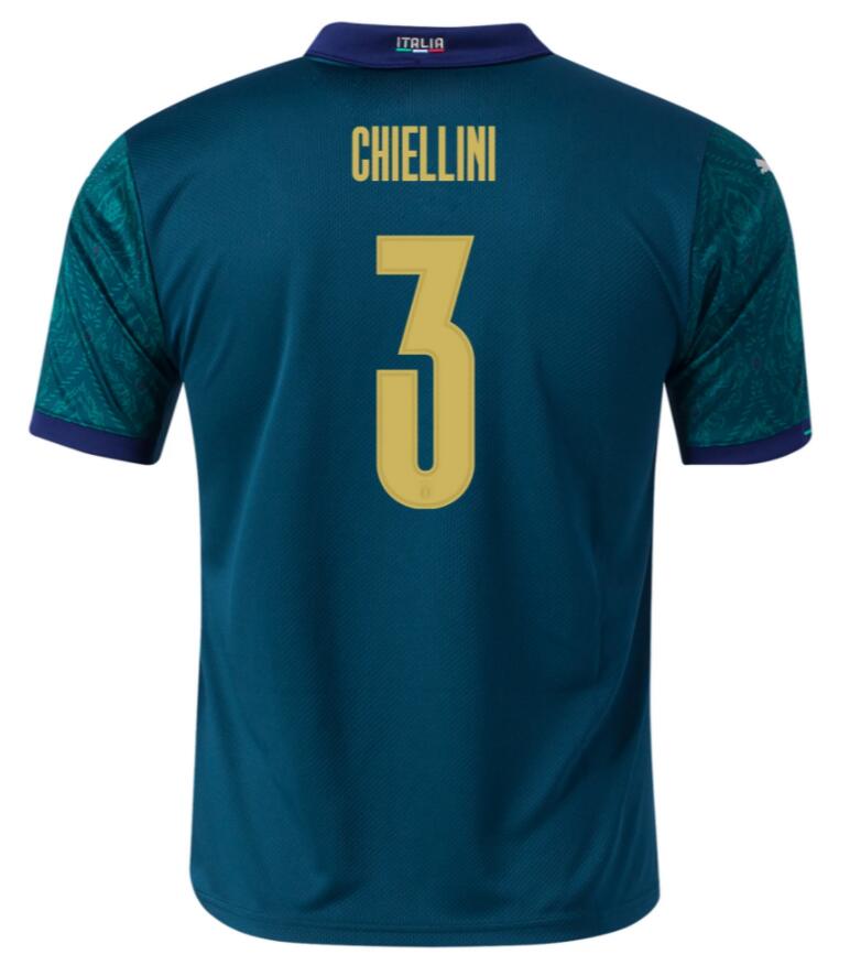 Italy 2020/21 EURO Third 3 GIORGIO CHIELLINI Shirt Soccer Jersey Men ...